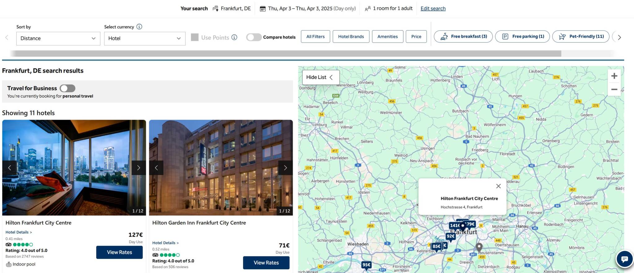 Booking a Hotel Day Room at Hilton, Marriott, Hyatt & More