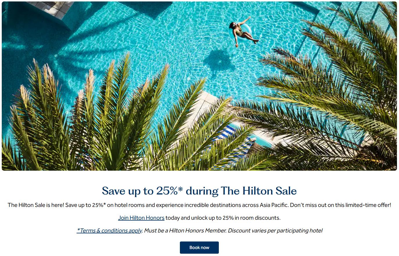 Hilton Summer 2025 Sale with Up to 25% Off in Asia-Pacific